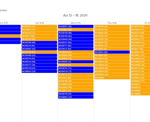 Assembly Manufacturing Calendar Planning | Sparrow ERP